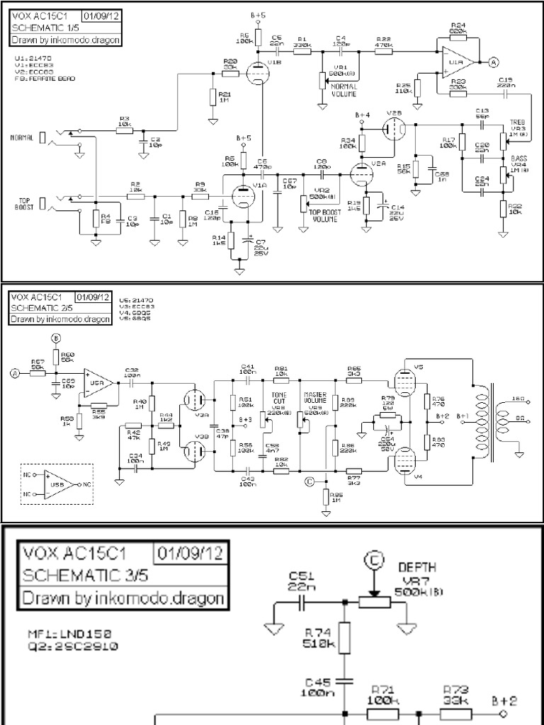 Vox AC15C1 Schematics (Rev 2)