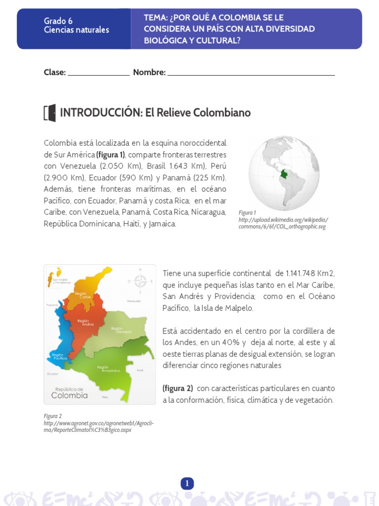 Colombia País Biodiverso y Cultural | PDF | Velocidad del viento | Clima