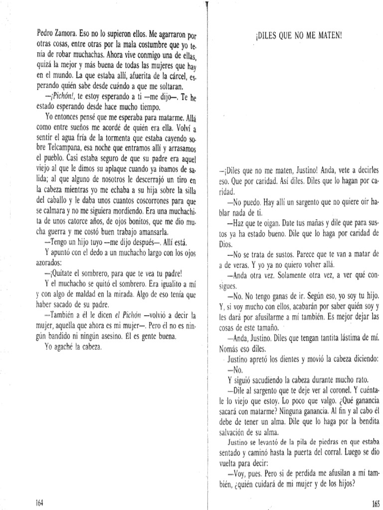 RULFO Juan Diles Que No Me Maten PDF PDF | PDF