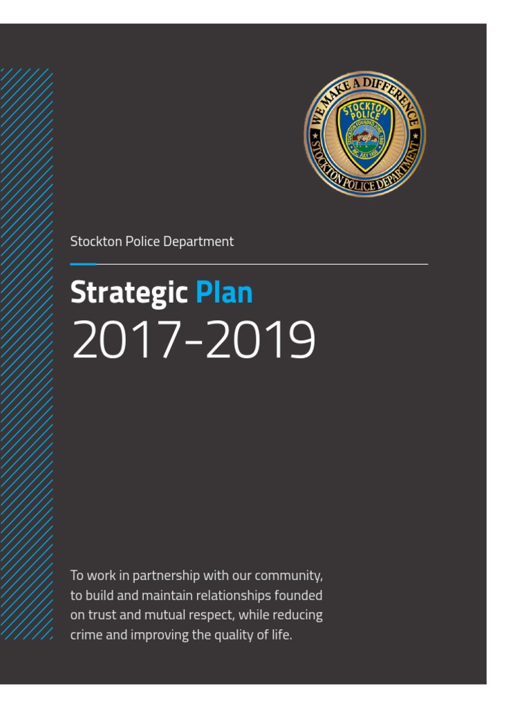Stockton Police Department Strategic Report Pdf Violence Crime