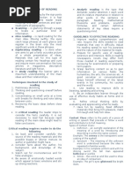 Reading Sub Skills | PDF | Speed Reading | Reading Comprehension