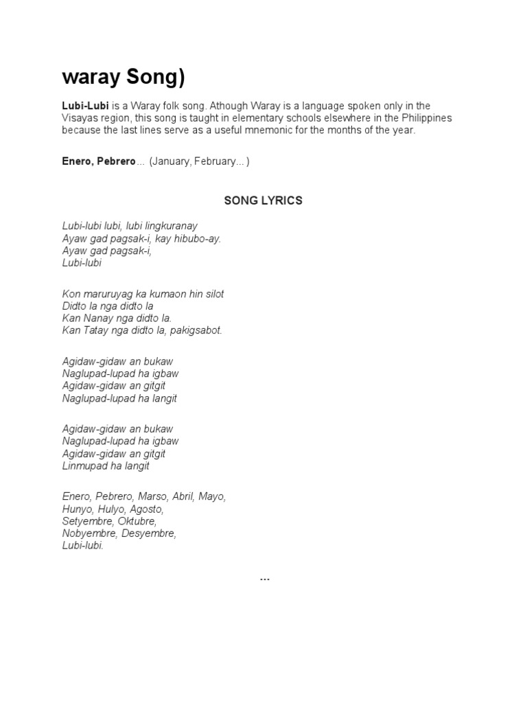 Lubi Lubi | PDF