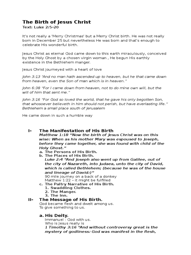 The Birth of Jesus Christ | Jesus | Eternal Life (Christianity)