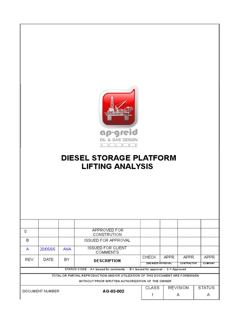 Lifting Analysis Report - Template | PDF | Structural Steel | Strength ...