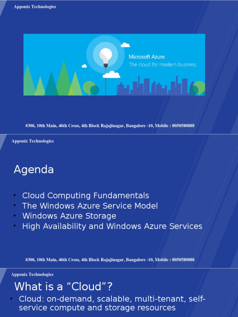 Azure_PPT | Software As A Service | Cloud Computing