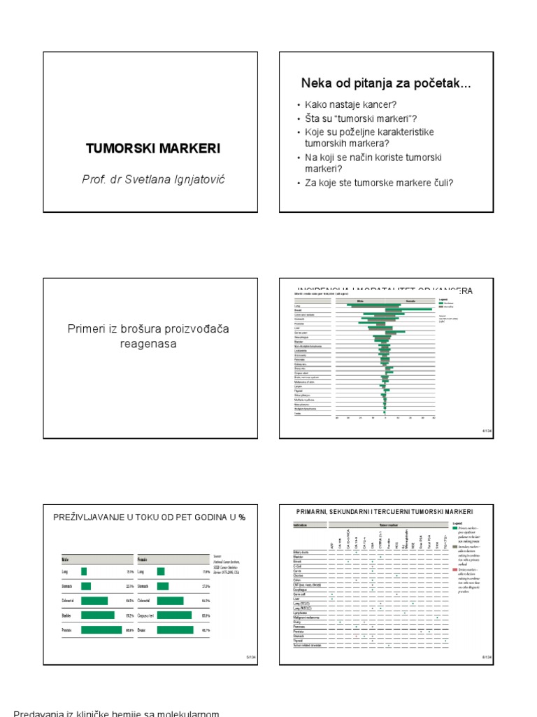 Tumorski Marker | PDF | Immunoassay | Prostate Specific Antigen