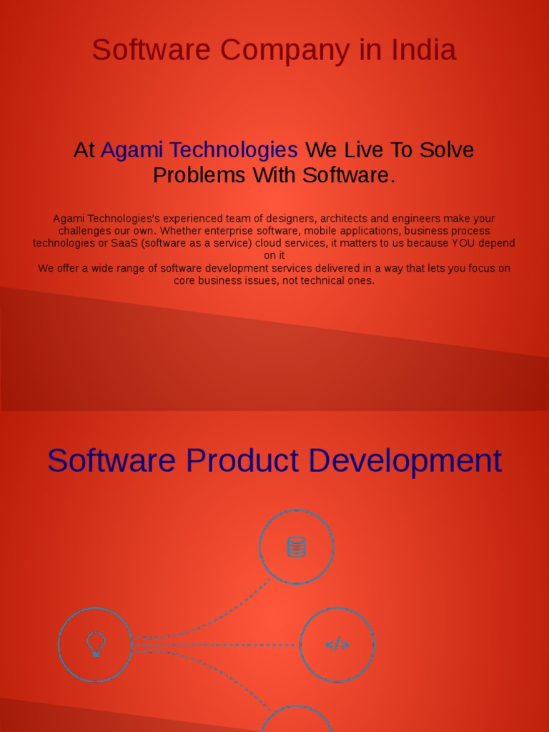 Software Company in India: Agami Technologies | PDF
