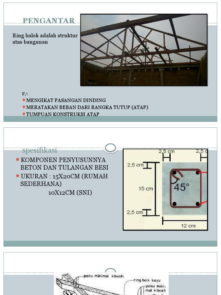 Panduan Pemasangan Ring Balok Beton | PDF | Griya & Taman | Teknologi ...