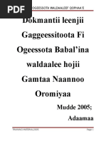 Qajeelfama Kenniinsa Waraqaa Ragaa Ga | PDF