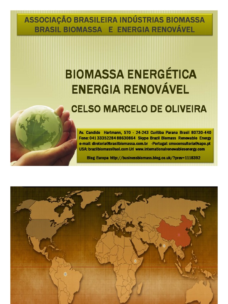 Biomassa Energética no Brasil | PDF | Energia renovável | Biomassa