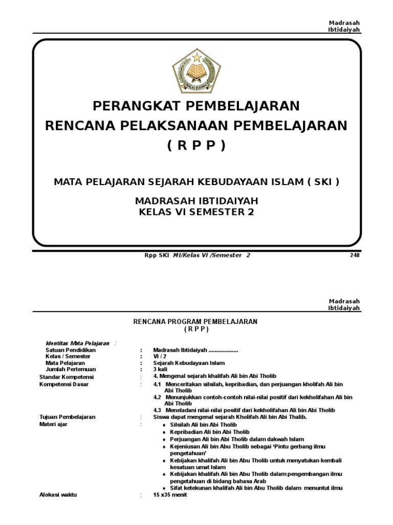 RPP Ski Kls 6 SMT 2 | PDF