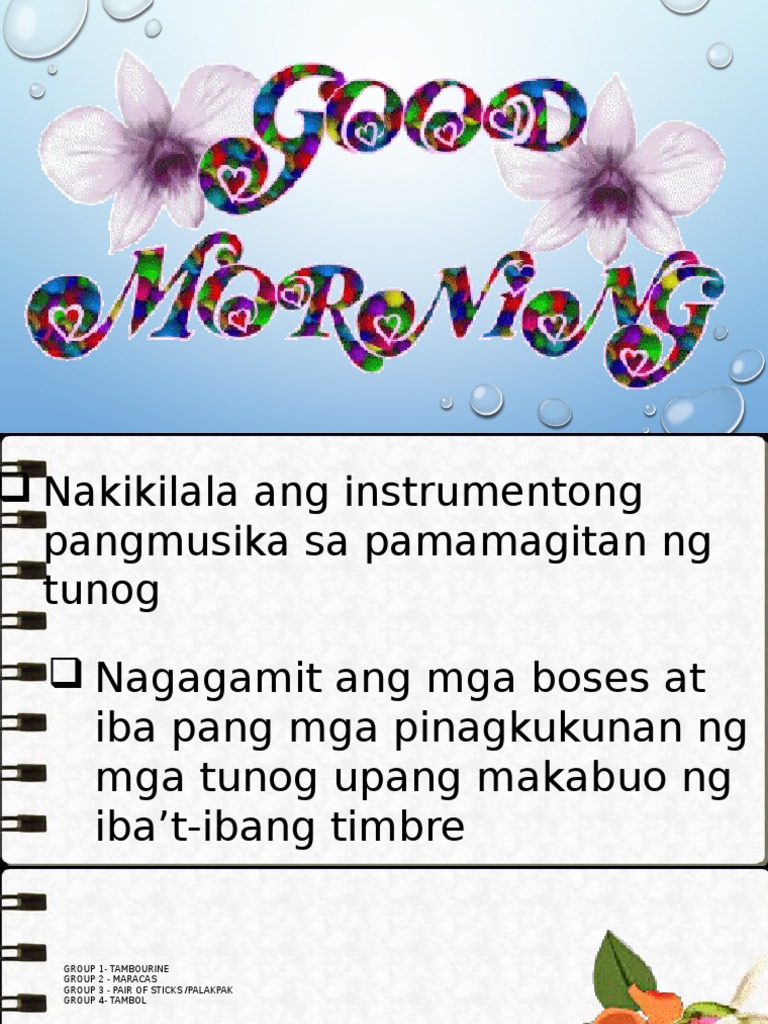 Nakikilala Ang Instrumentong Pangmusika Sa Pamamagitan NG Tunog | PDF