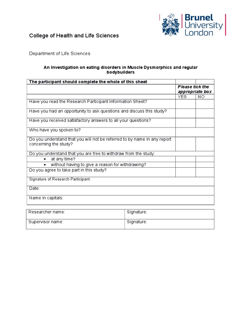 Consent Form | PDF