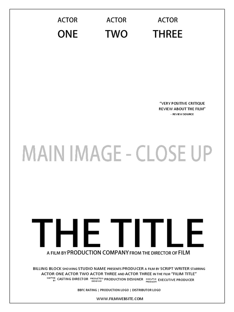 Film Poster Block Design | PDF