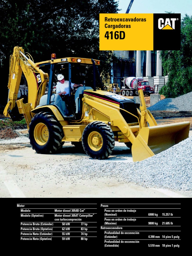 Retro 416D PDF | PDF | Transmisión (Mecánica) | Herramientas