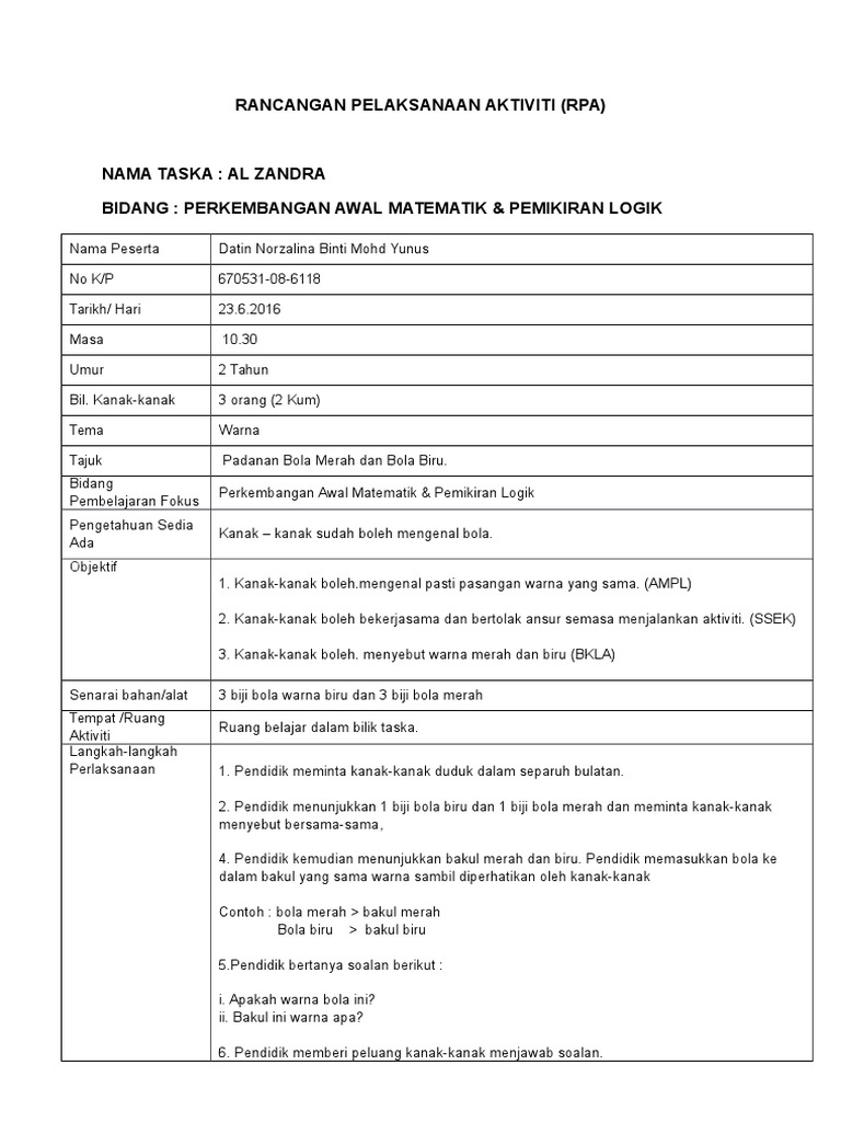 Contoh Rpa Perkembangan Bahasa Komunikasi Dan Literasi Awal Bayi - nerveploaty