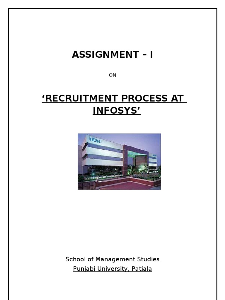 Selection and Recruitment Process at Infosys | PDF | Performance ...