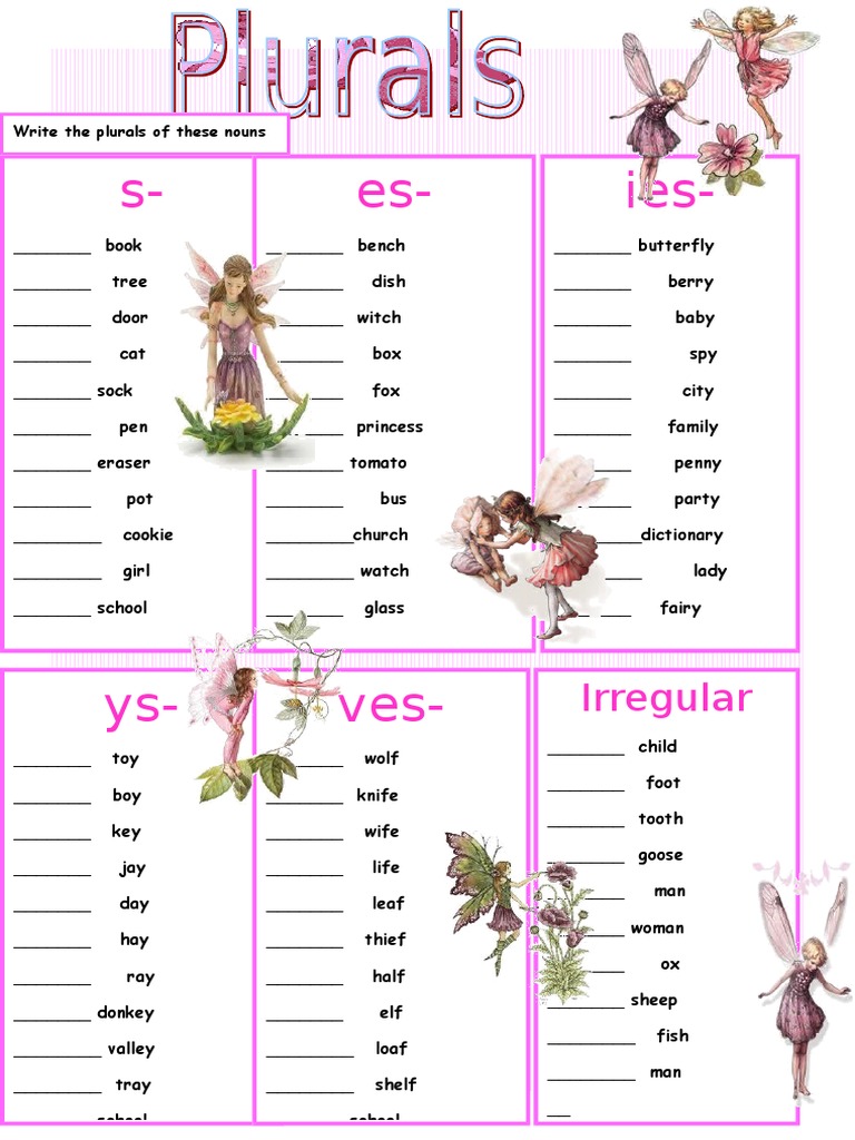 S - Es - Ies: Irregular | PDF