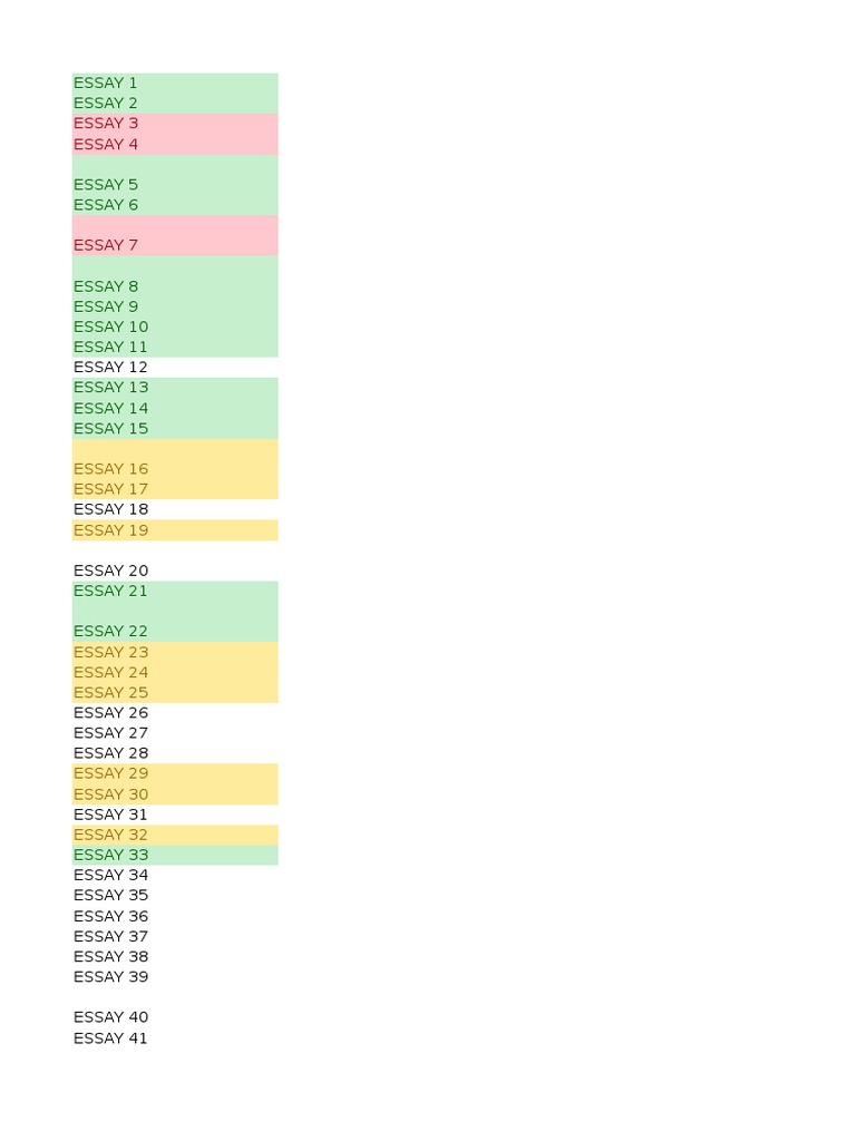 Essay and Name | PDF