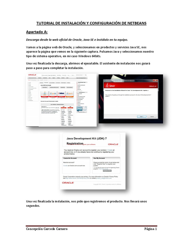 Instalación y configuración de Java y NetBeans para el desarrollo de aplicaciones | PDF | Java ...