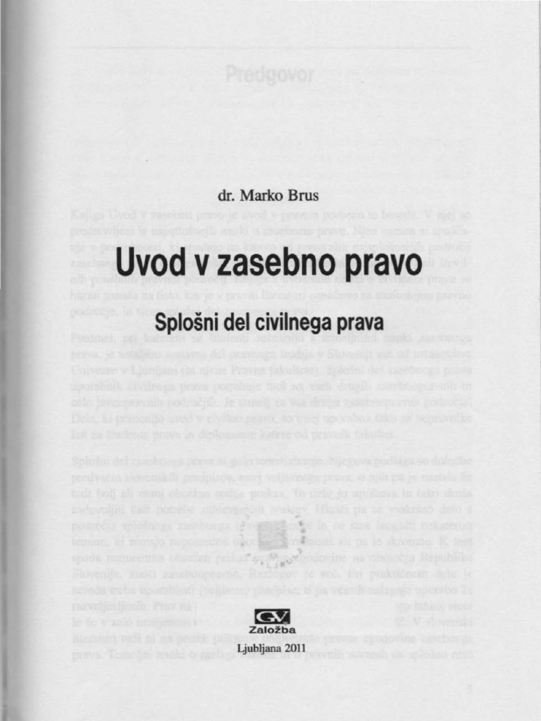 Uvod-Civilno-Pravo Brus PDF | PDF