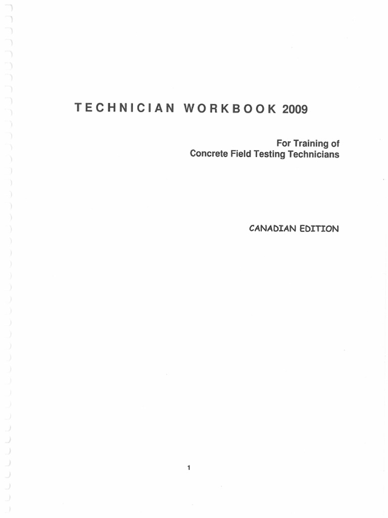 Training Concrete Field Testing Technicians Pdf