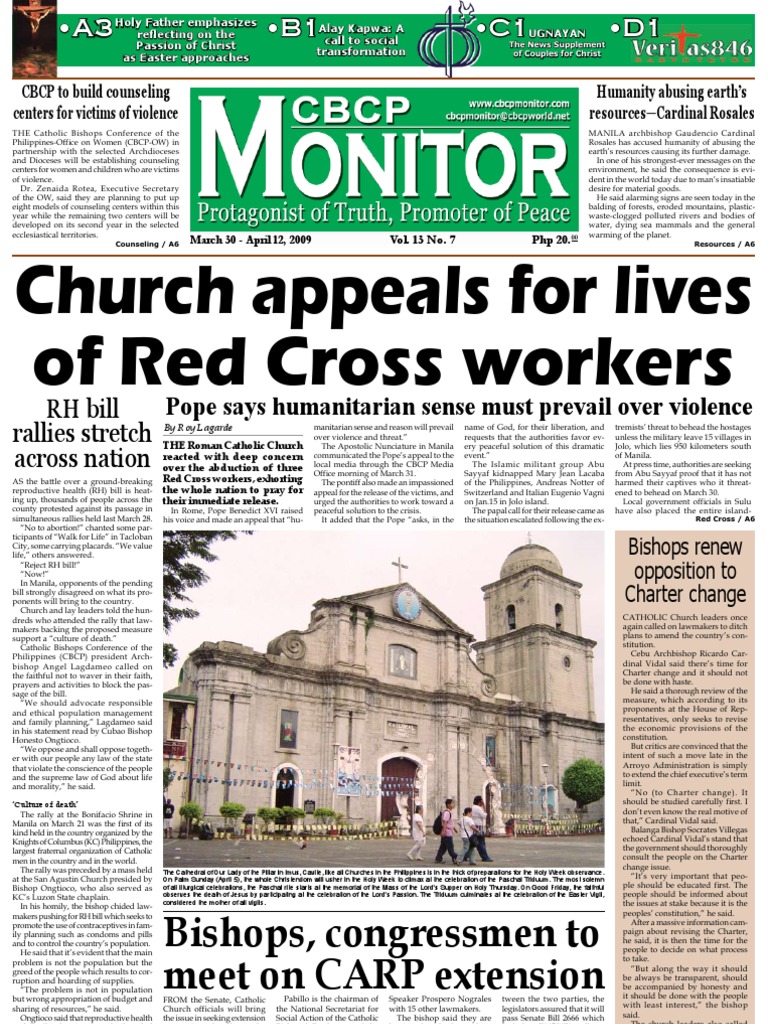 CBCP Monitor Vol13-N7 | PDF | Pope | Catholic Church