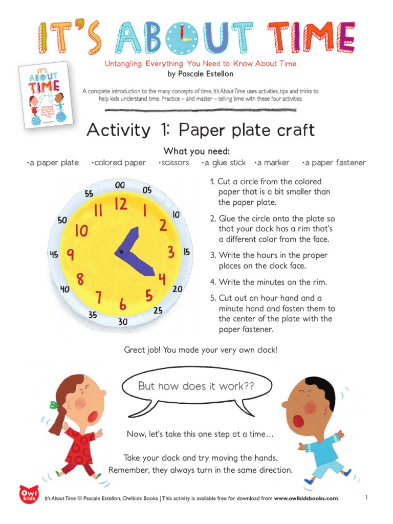Its About Time Activity | PDF