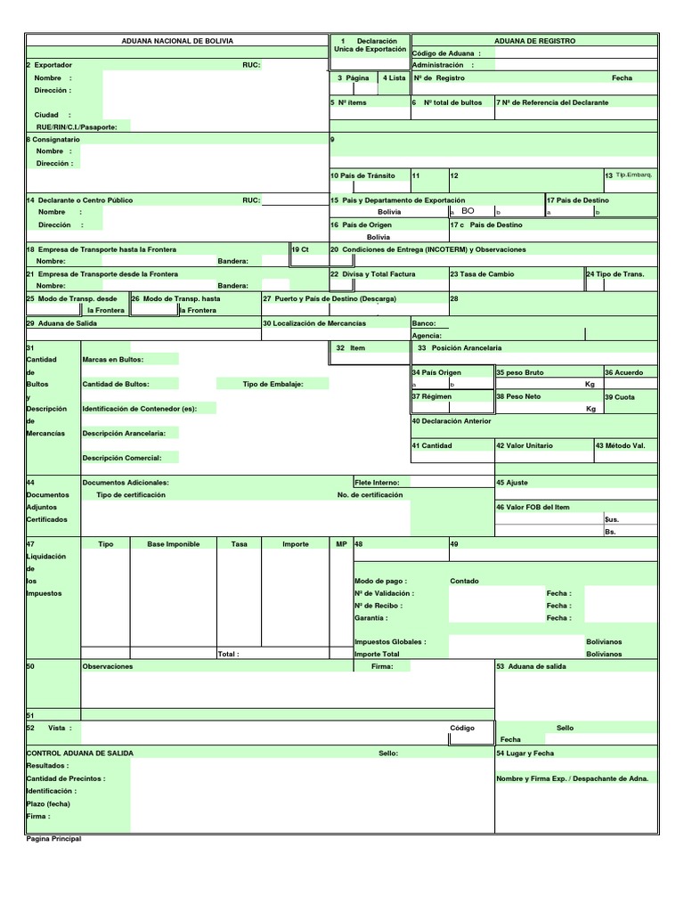 DUE Form PDF | PDF | aduana | Comercio