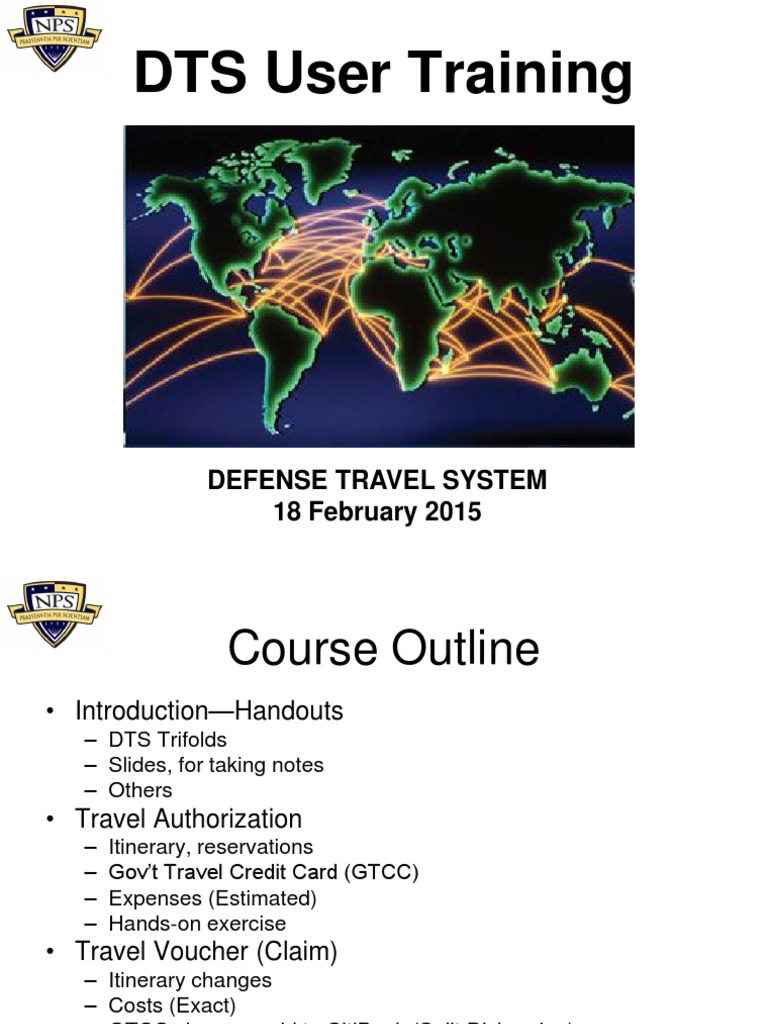 DTS User Training SLides | PDF | Per Diem | Service Industries
