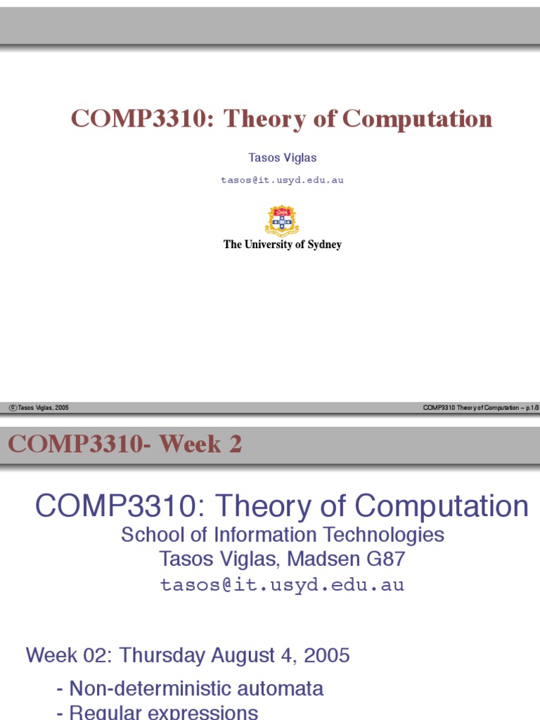 An Introduction to Non-Deterministic Finite Automata, Regular Expressions, and the Pumping Lemma ...