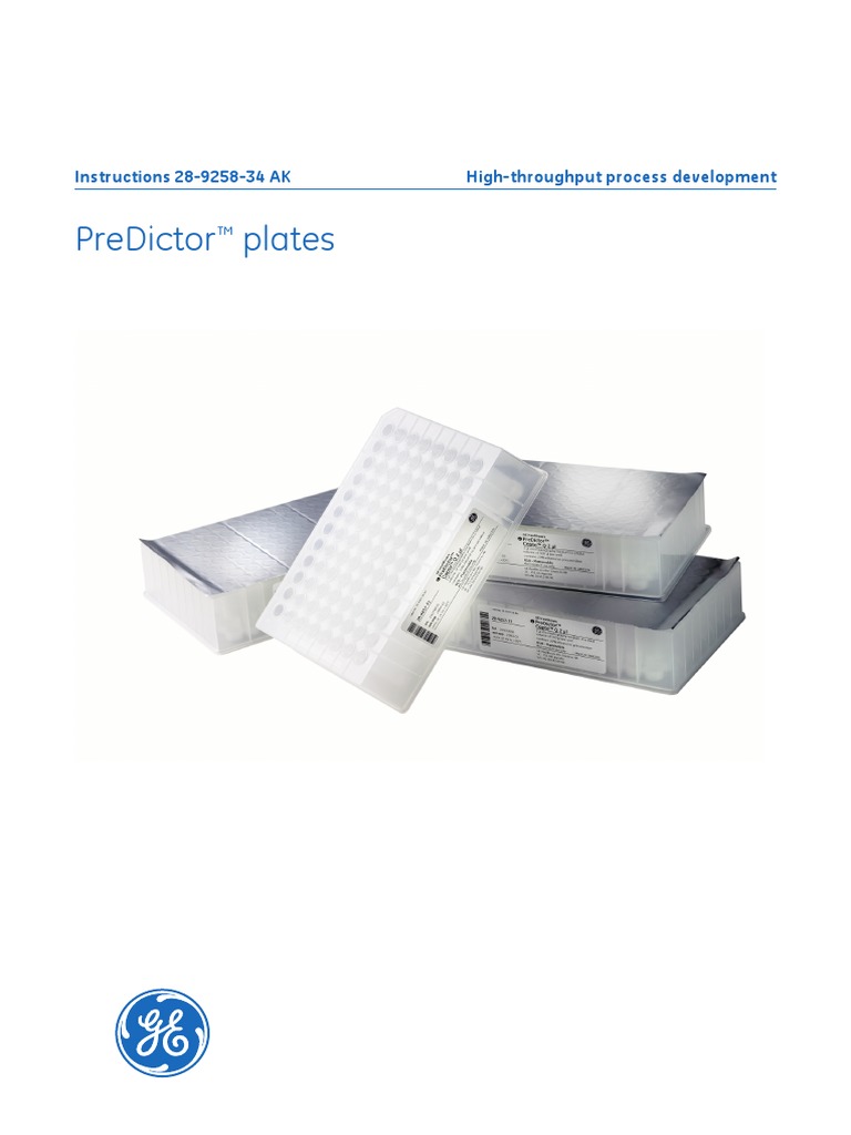 Predictor Plates | PDF | Chromatography | Microtiter Plate