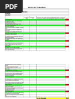 LEV Weekly Checklist | PDF | Working Conditions | Workplace
