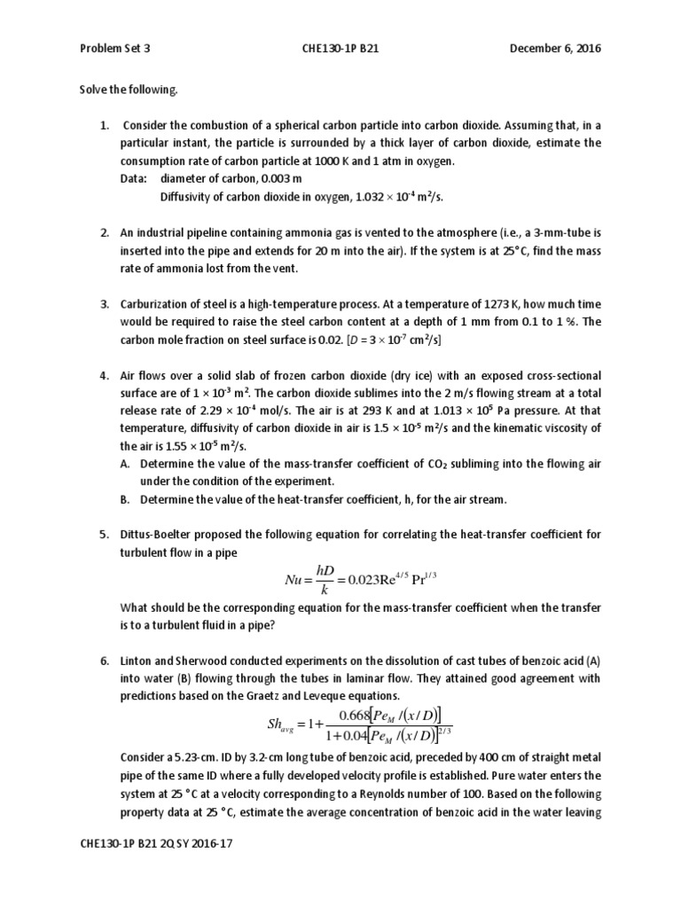 Probset 3 (Mass) | Download Free PDF | Carbon Dioxide | Atmosphere Of Earth