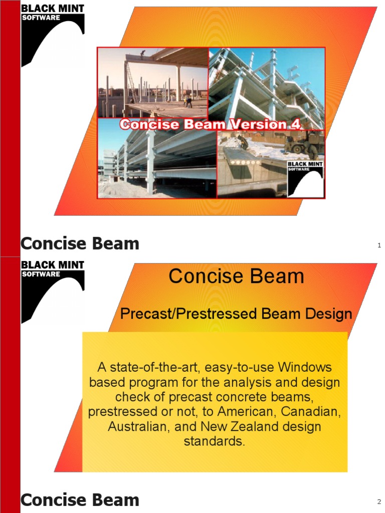 Concise Beam Demo | PDF | Beam (Structure) | Prestressed Concrete