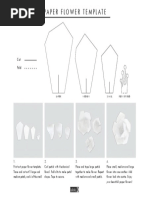 Free Crepe Paper Flower Templates | PDF | Cooking, Food & Wine | Art