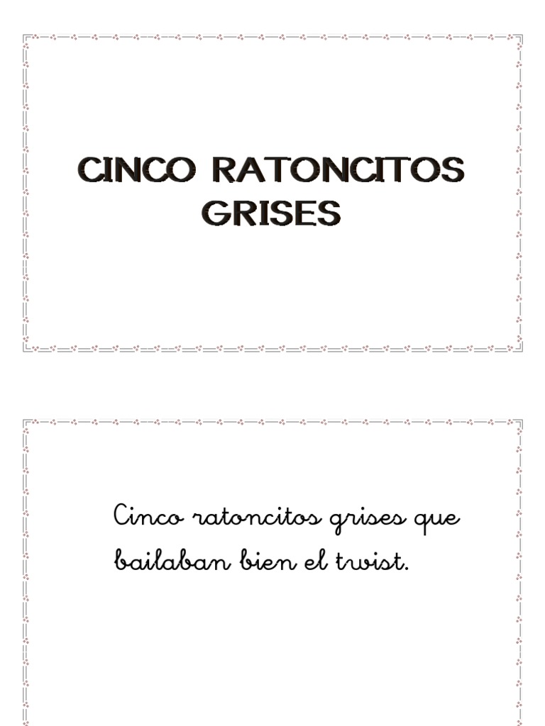 Cinco Ratoncitos Grises Cuento PDF | PDF