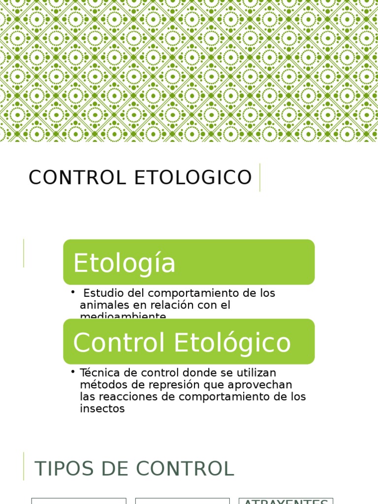 Control Etologico | PDF