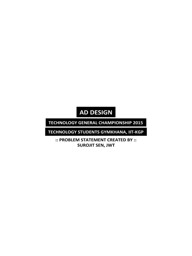 Ad Design: Technology General Championship 2015 Technology Students ...