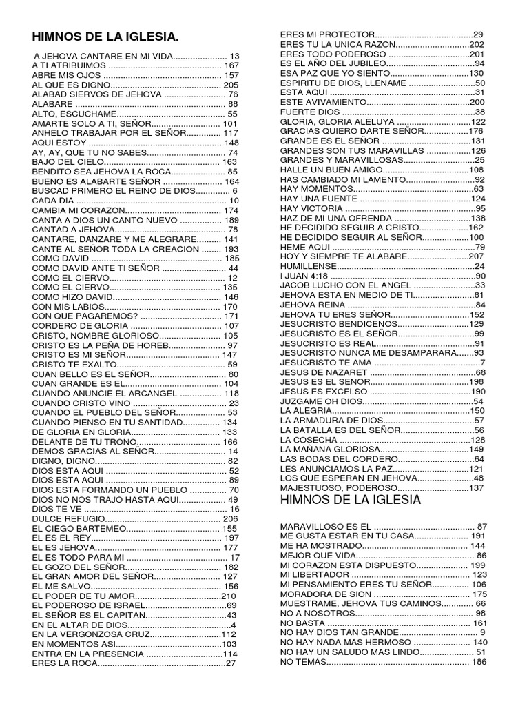 Himnos de La Iglesia | PDF | Cristo (título) | Salmos