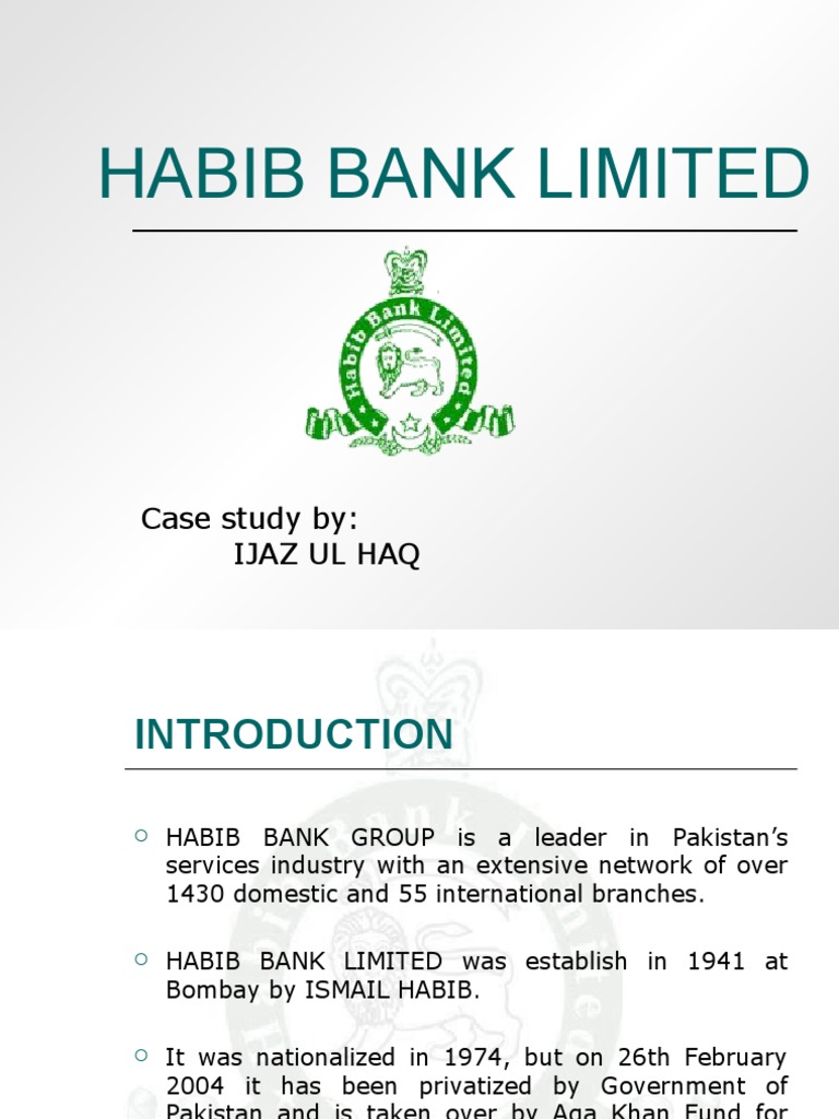 Habib Bank Limited | Banks | Swot Analysis