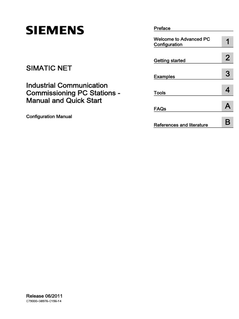 Simatic Net Industrial Communication Commissioning PC Stations - Manual ...