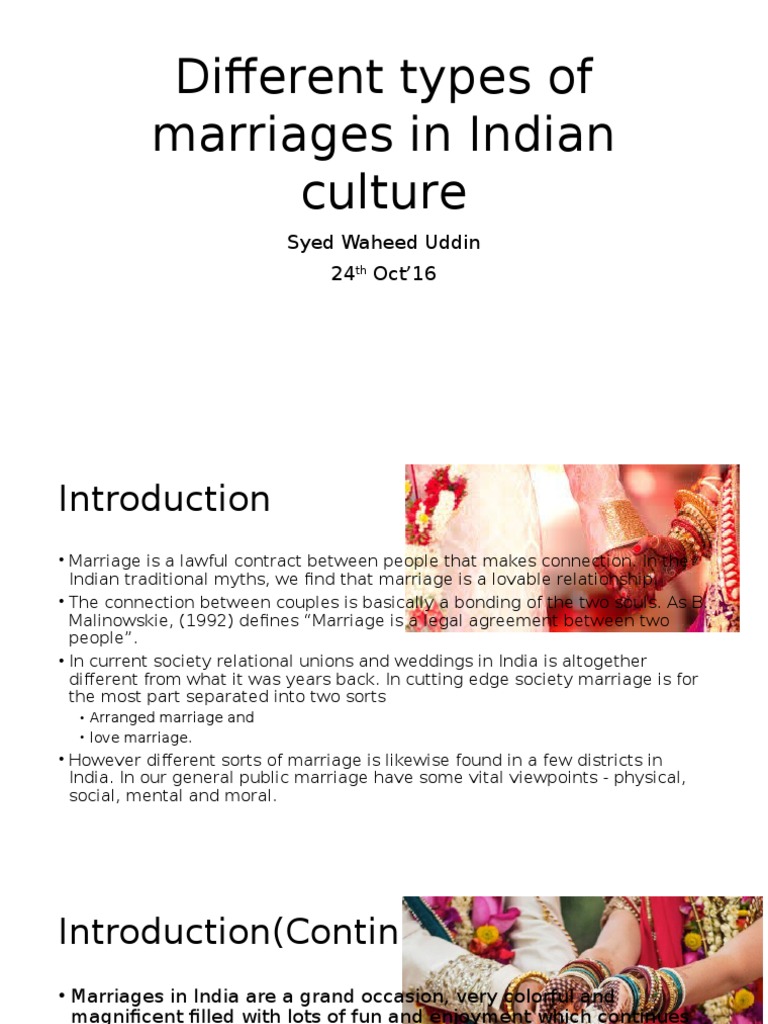 Different Types of Marriages in Indian Culture | PDF | Wedding | Marriage