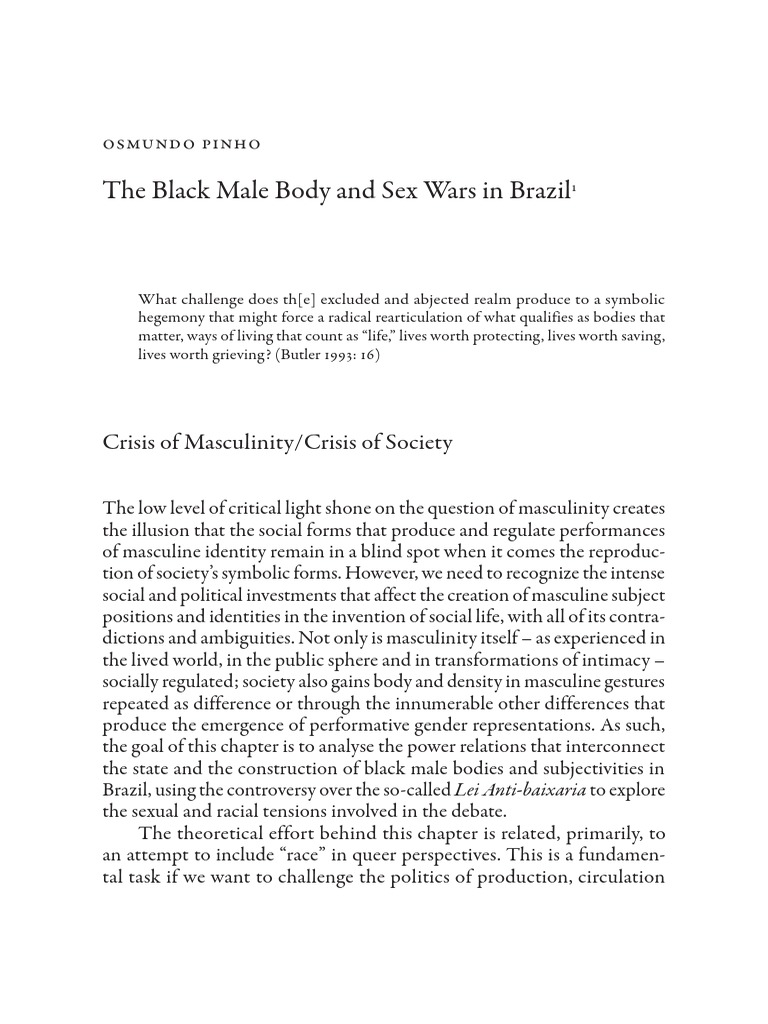 Osmundo Pinho-The - Black - Male - Body - and - Sex - Wars - in ...