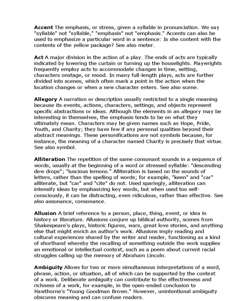 English A1 Notes | PDF | Poetry | Narration