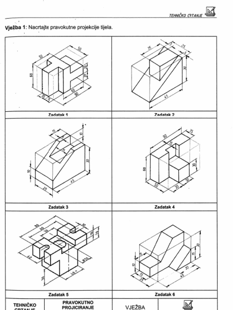 Ortogonalne Projekcije-Primjeri Za Vjezbu PDF | PDF