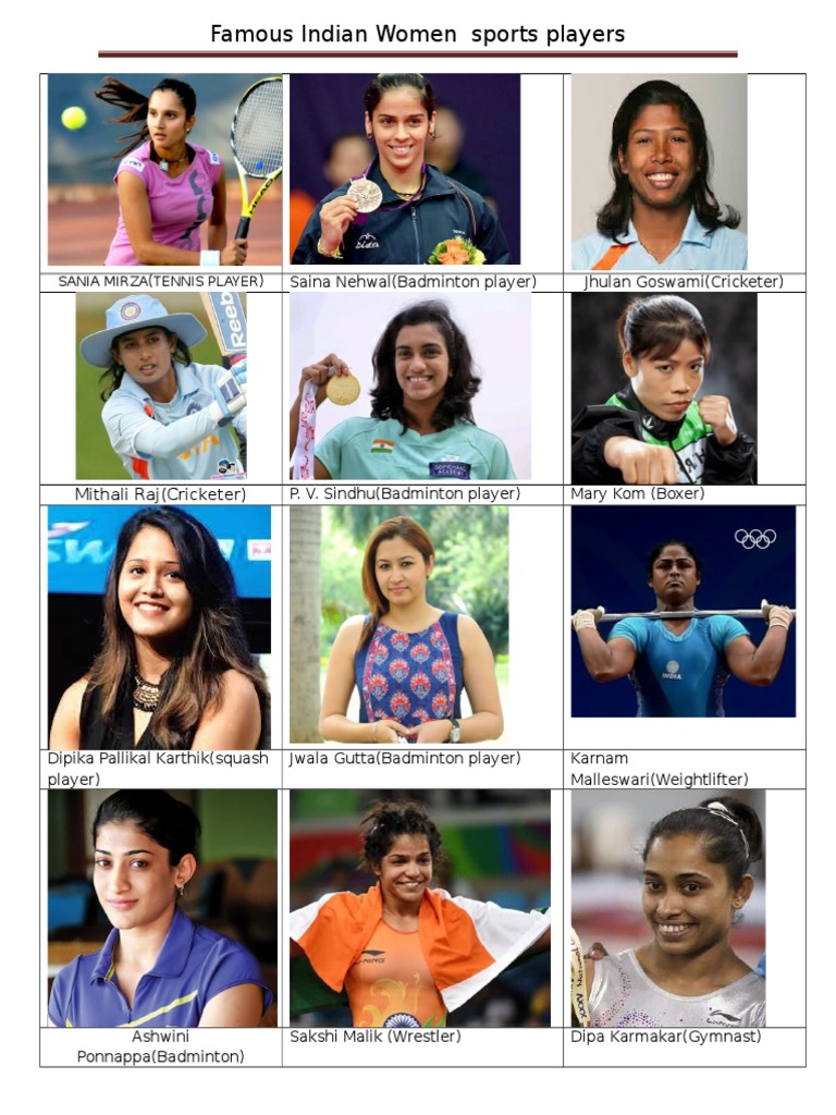 Famous Indian Sports Players | PDF