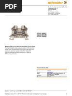 Weidmüller WDU 2.5 Technical Data Sheet | PDF | Manufactured Goods ...