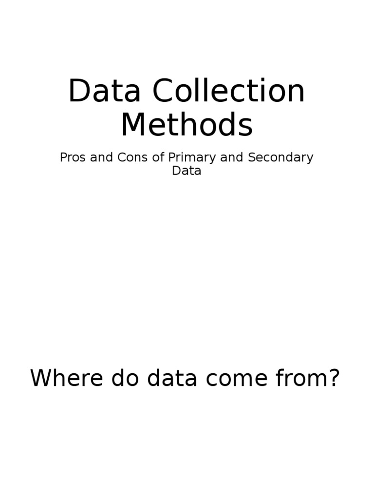 Data Collection Methods 1 | PDF | Methodology | Research Methods