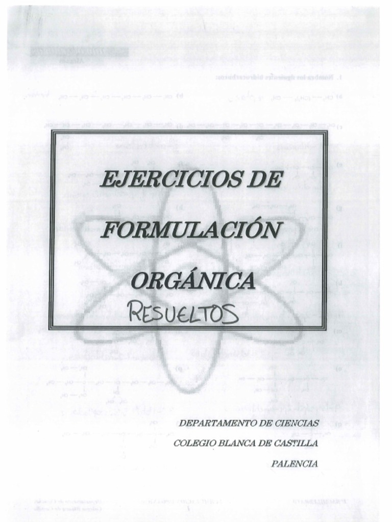 Parte 1 Soluciones Ejercicios Formulación Orgánica | PDF